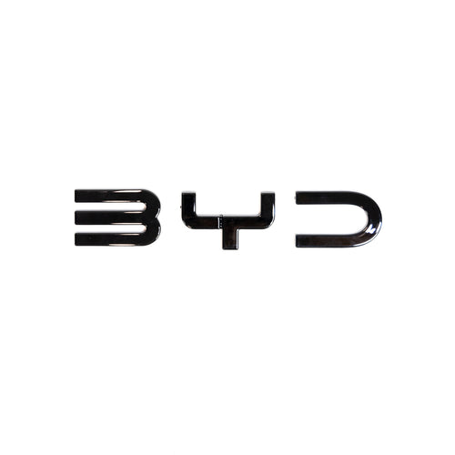 Gloss Black 'BYD' Badges for BYD Sealion 6 | 2025 | Gloss Black